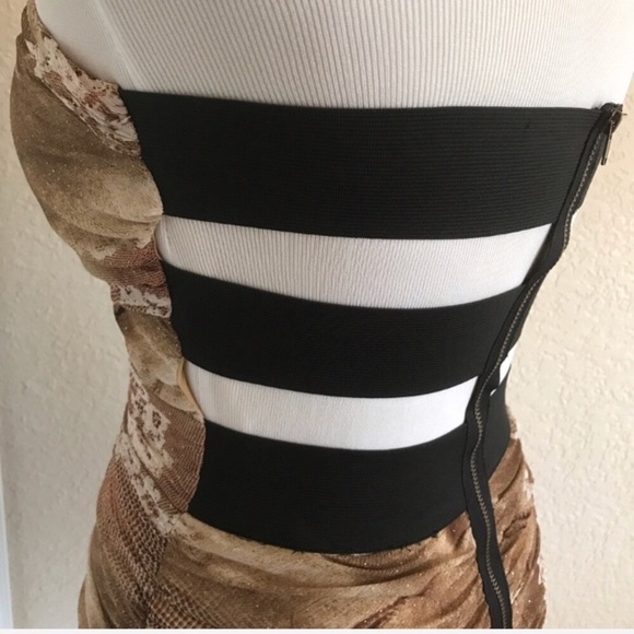 Dresses | Halter Bodycon Dress With Back Cutouts Size Small | Poshmark